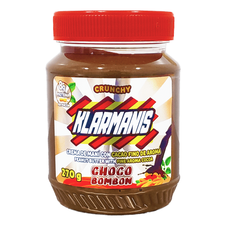 Crema de maní KLARMANIS con Cacao Fino de Aroma – KLARMANIS